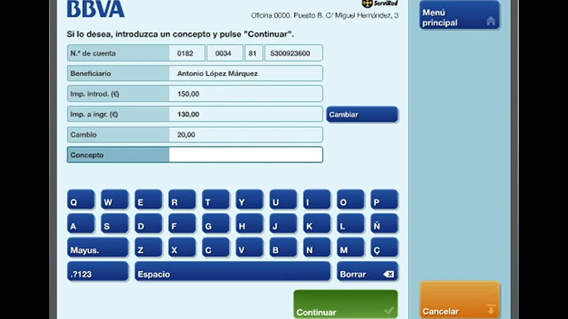 Cómo ingresar dinero en una cuenta online BBVA | Consultoría Ambiental ...