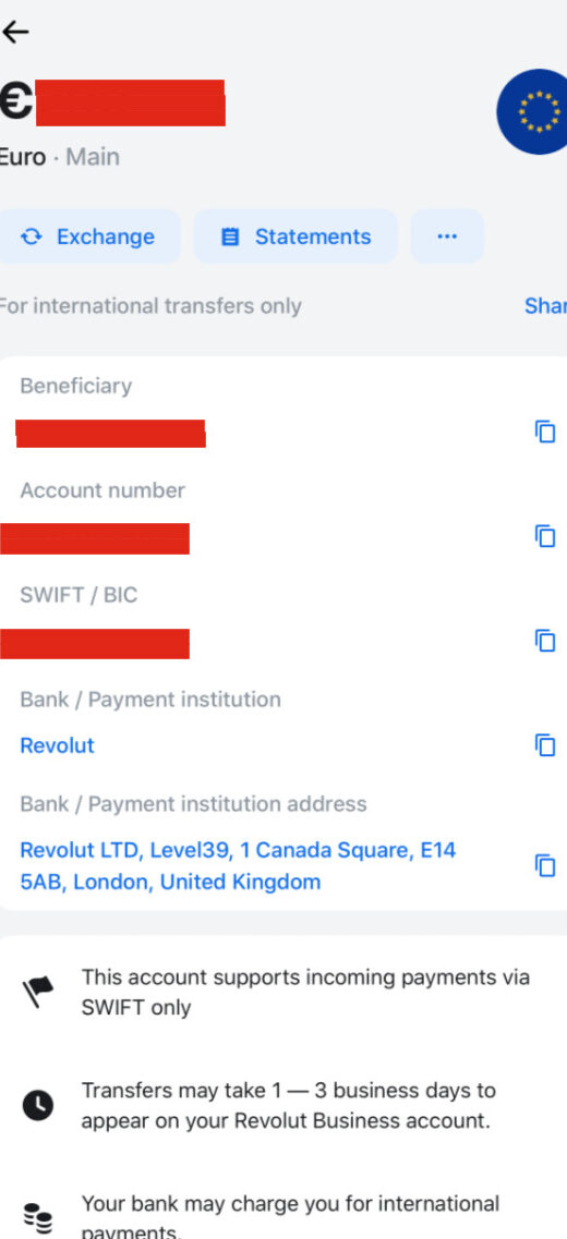Cuál es el IBAN de Revolut | Consultoría Ambiental Aspra